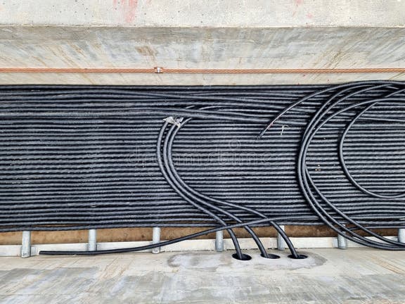 Control Cable Installation at the Switchyard Cable Trench in the ...