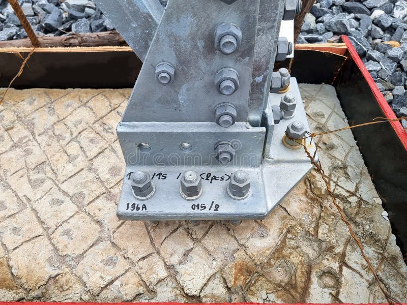 The Foundation Footing of Steel Structure High Voltage Take-off Tower ...