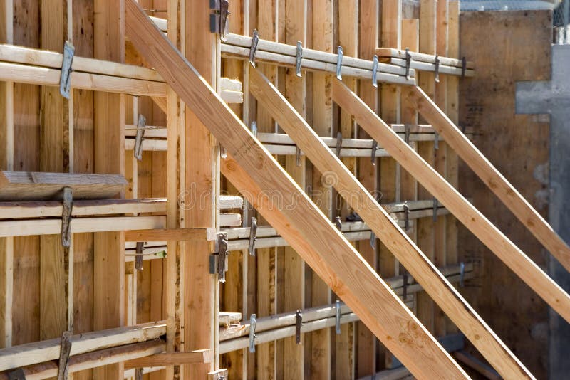Construction Supports stock photo. Image of wooden, site - 448280