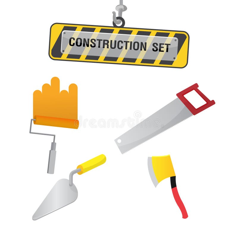 Construction Symbol Icon Object Set D Vector Stock Vector ...