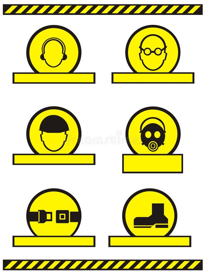 Construction symbol set stock vector. Illustration of protection - 11356832