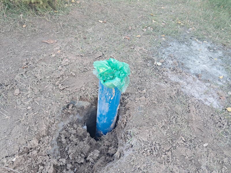 Construction Team Digging a Fresh Water Well Stock Image - Image of ...