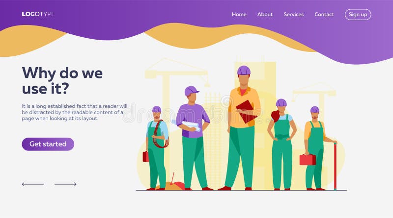 Construction team icon stock vector. Illustration of drawing - 51289356