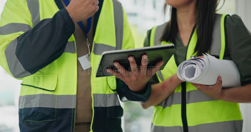 Construction, Teamwork and People on Laptop in Meeting for Design ...