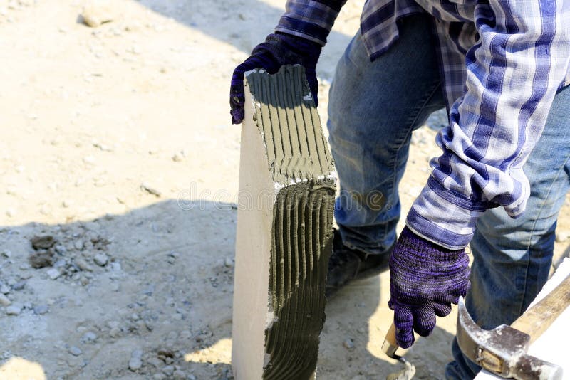 Construction Technicians are Building Brick Walls with Lightweight ...