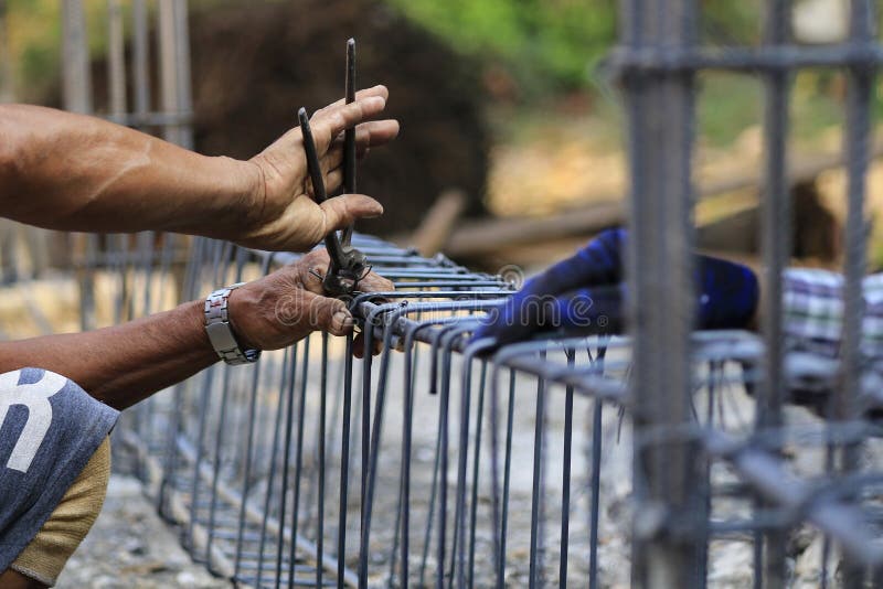 Construction Technicians are Working on Steel, Concrete Building ...