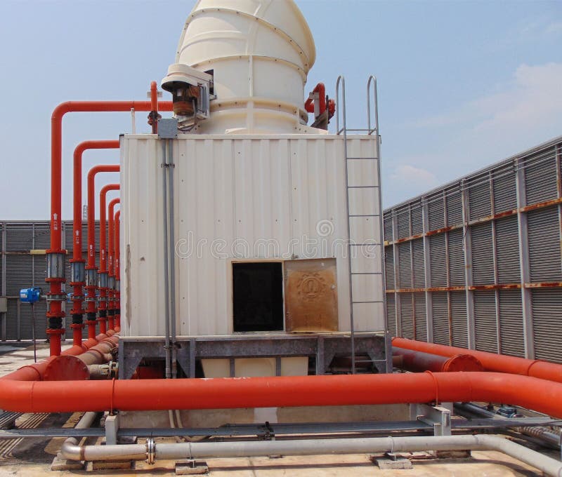 Construction Technology + Machine - Cooling Tower of Air Conditioning ...
