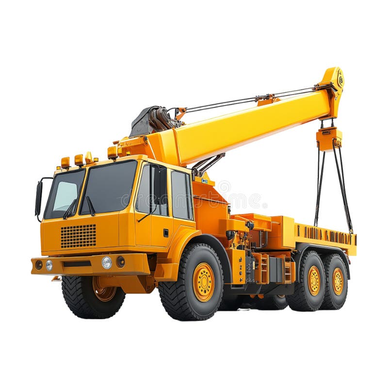 Construction Telescopic Crane on Transparent Background - Ai Generated ...