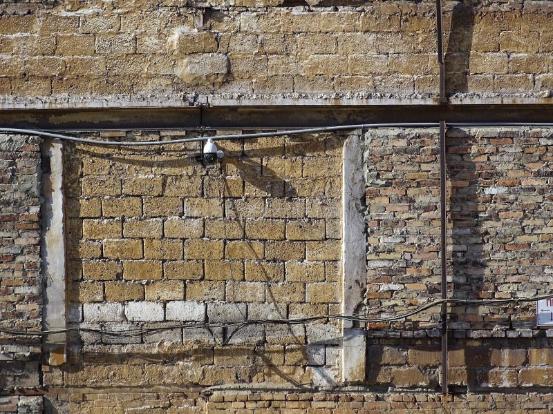 Construction Texture. a Section of the Wall with Old Brickwork Stock ...