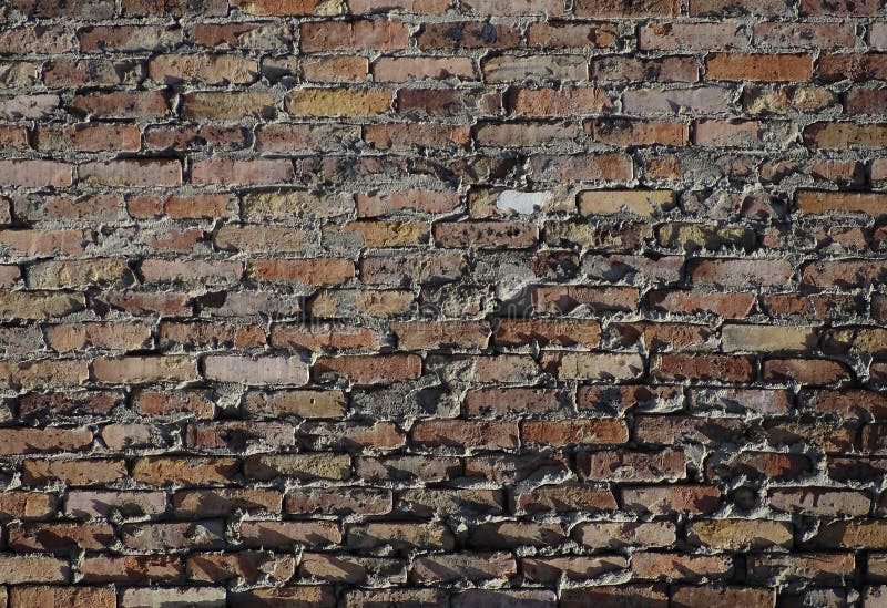 Construction Texture. a Section of the Wall with Old Brickwork Stock ...