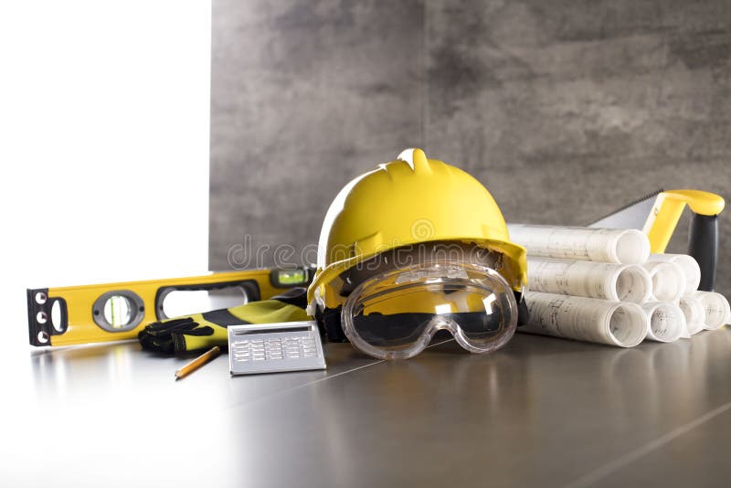 Construction theme. stock image. Image of engineer, business - 97930649