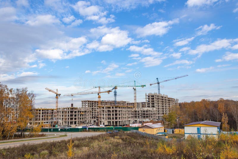 Construction of the Third Stage of a New Residential Complex in the ...