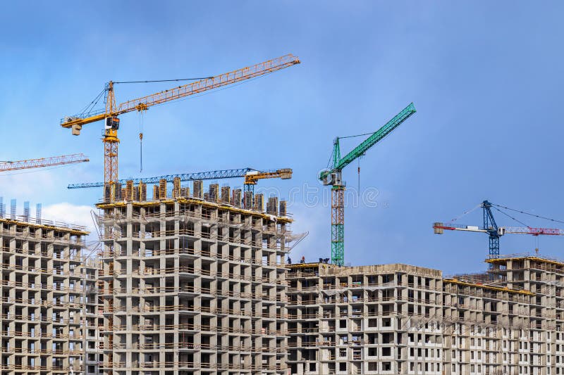 Construction of the Third Stage of a New Residential Complex in the ...