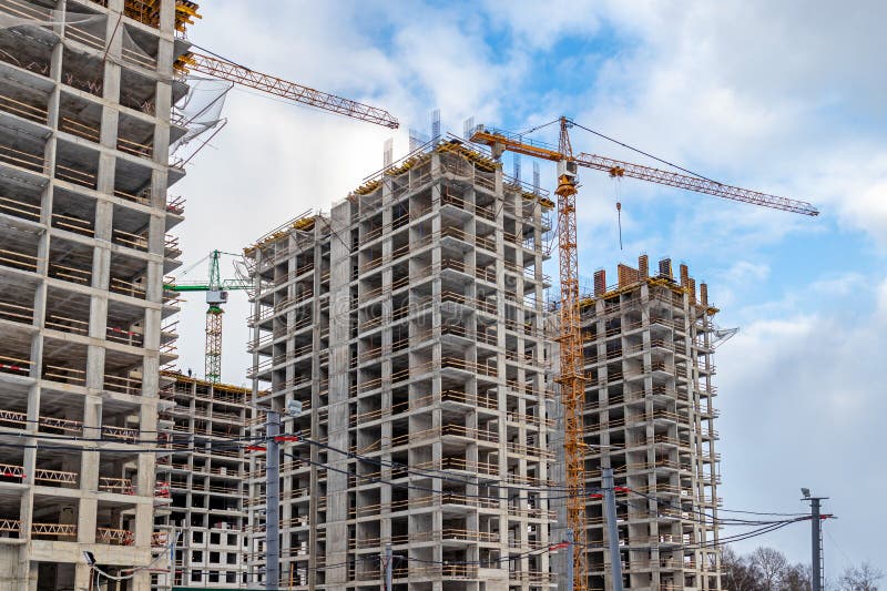 Construction of the Third Stage of a New Residential Complex in the ...