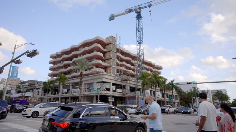 Construction of Thompson Hotel Miami Beach Editorial Photography ...