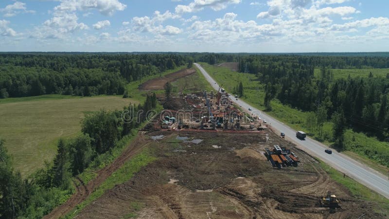 Highway Construction Aerial View Stock Video - Video of excavate ... Highway Construction Aerial View Stock Video - Video of excavate ...