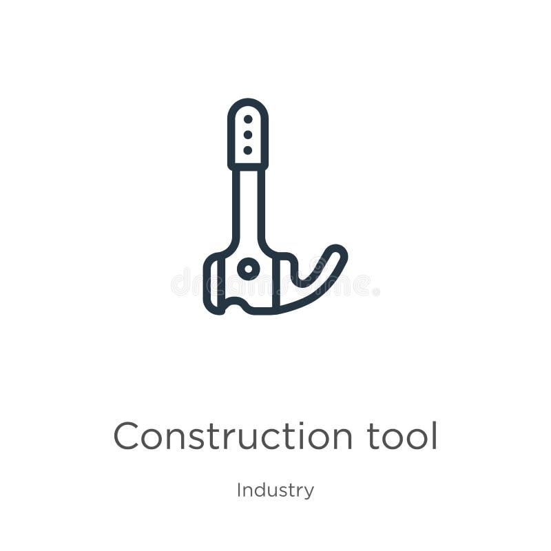 Construction Tool Icon. Thin Linear Construction Tool Outline Icon ...