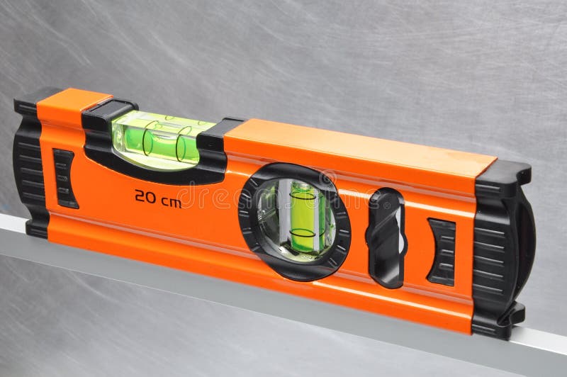 Construction Tool Spirit Level Stock Photo - Image of horizontal ...