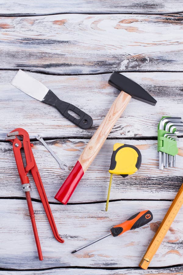 Construction Tools Background. Stock Image - Image of house, hammer ...