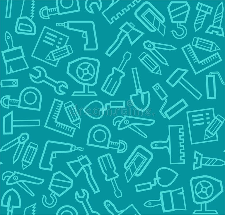 Seamless Construction Icons Stock Illustrations – 1,993 Seamless ...