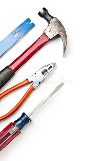 Construction Tools in Border Like Edge Layout Stock Image - Image of ...