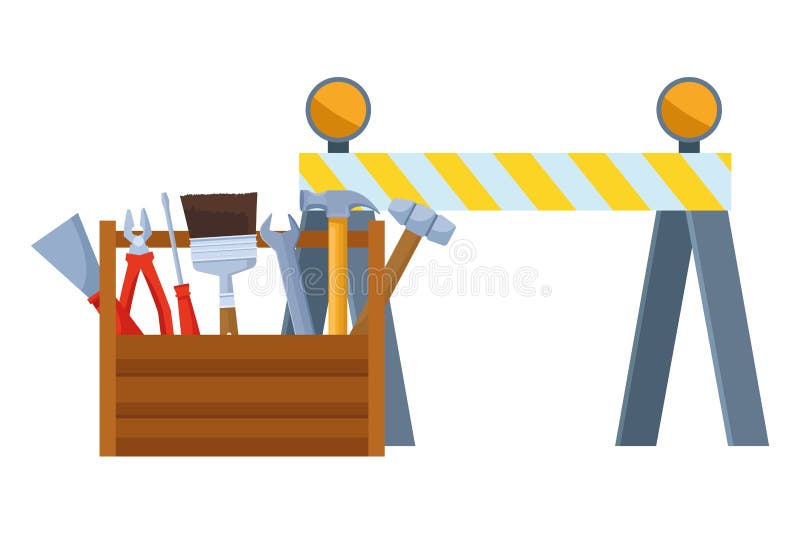 Construction Tools and Equipment Cartoons Stock Vector - Illustration ...