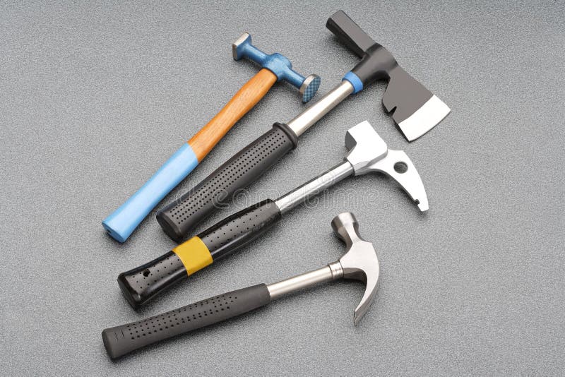 Construction tools hammers stock image. Image of workplace - 5341481