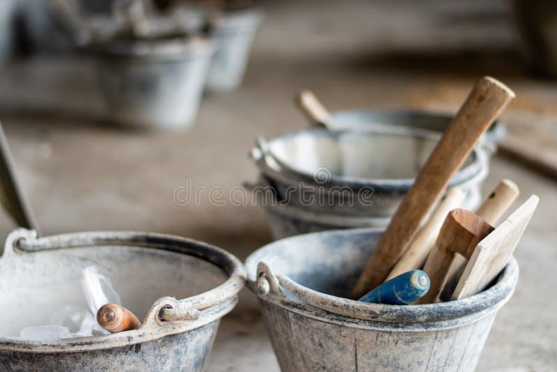 Construction Tools House for Construction Workers Stock Image - Image ...