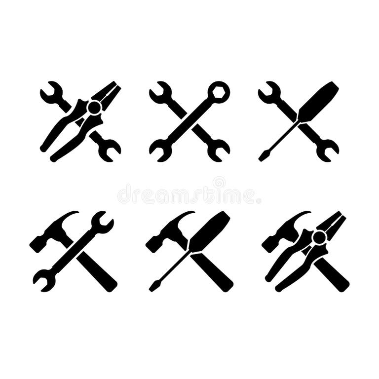 Construction tools icon stock vector. Illustration of working - 245600257