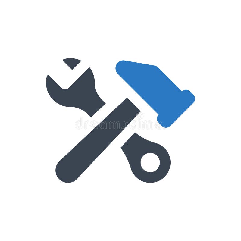 Construction tools icon stock vector. Illustration of hammer - 262613020