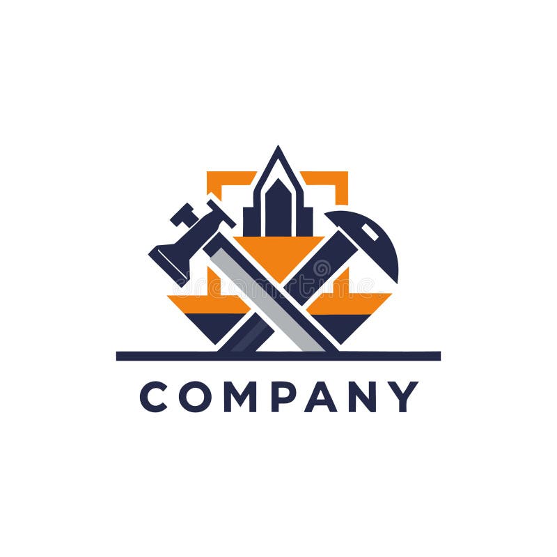 Construction and Tools Logo Design Concept for Company Brand Stock ...