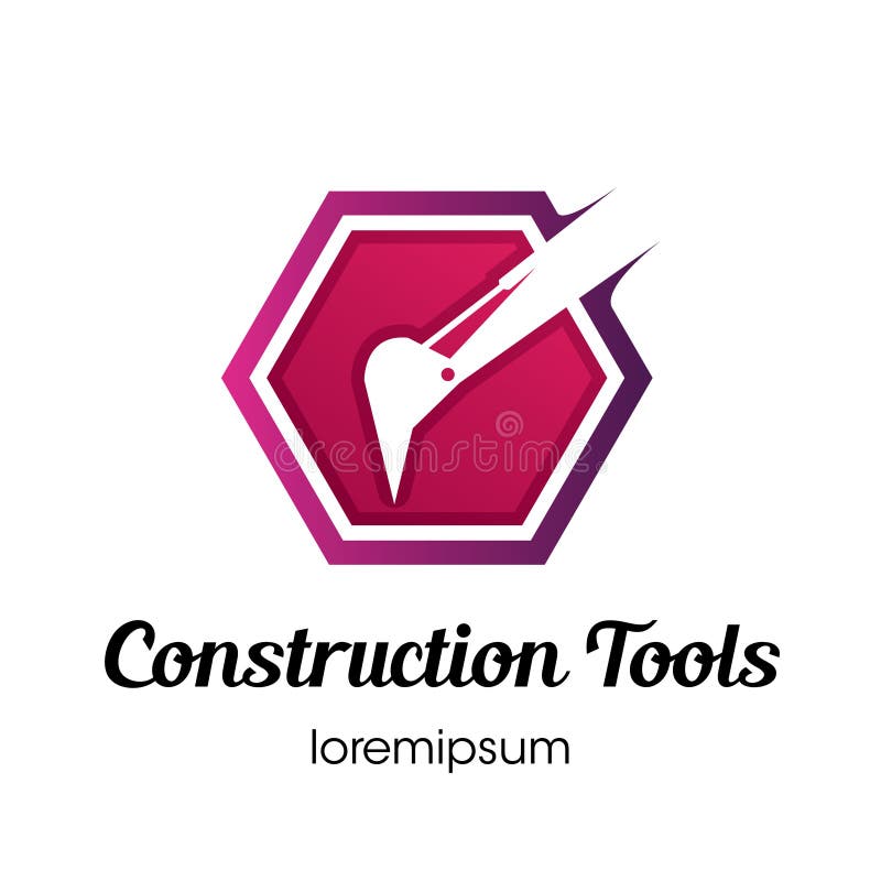 Construction Tools Logo or Symbol Template Design Stock Vector ...