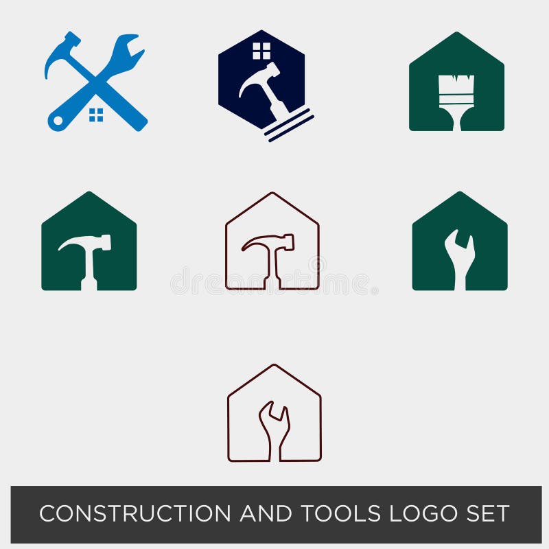 Construction Tools Logo Template Vector Illustration Icon Element Stock ...