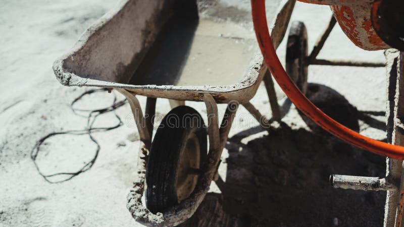 Construction Tools Next To Sand Stock Image - Image of built, sunny ...