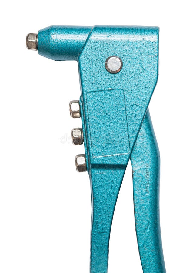 Construction Tools Part of Riveter Gun Isolated on White Stock Image ...