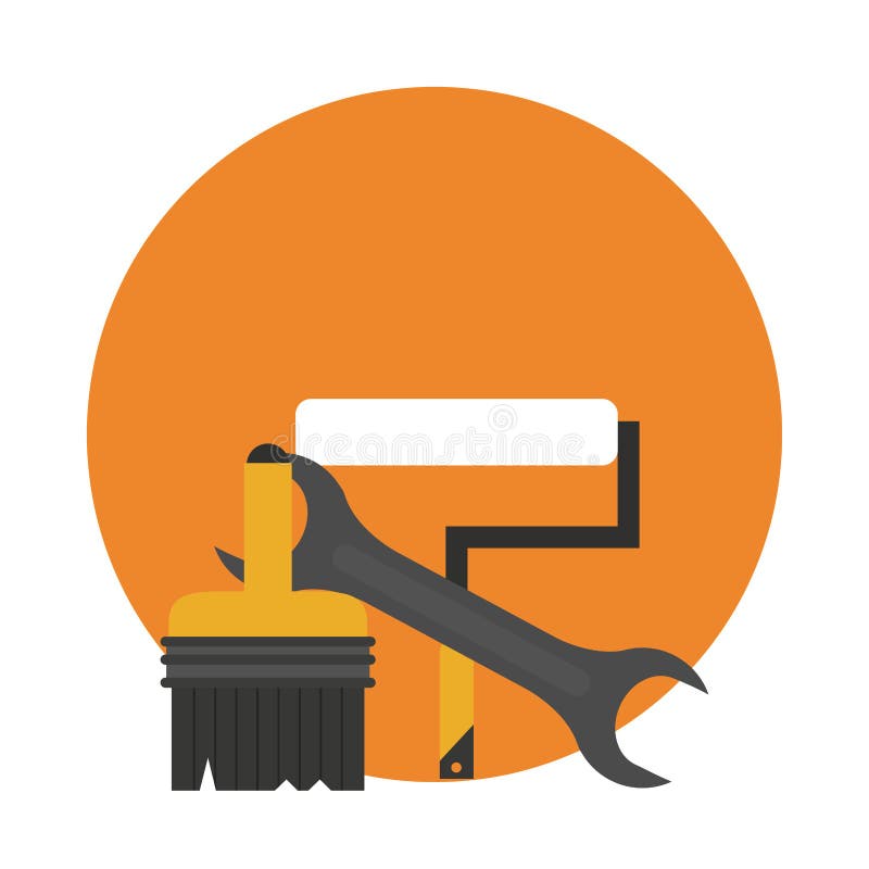 Construction Tools Round Icon Stock Vector - Illustration of industry ...