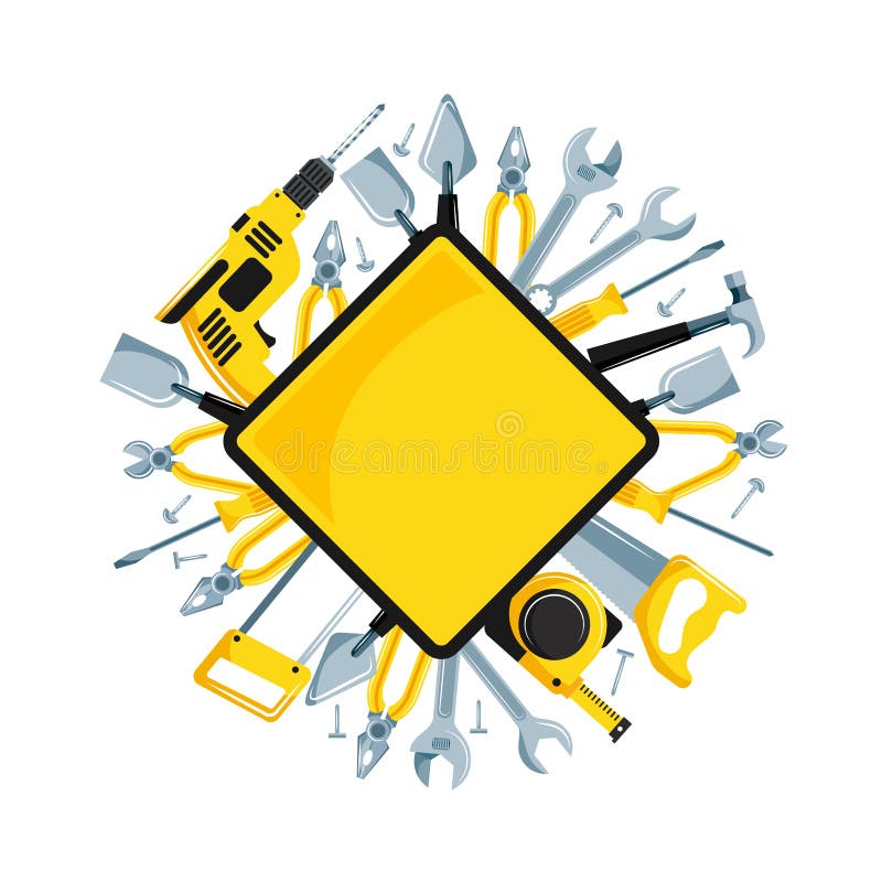 Construction tools. vector stock vector. Illustration of industry ...