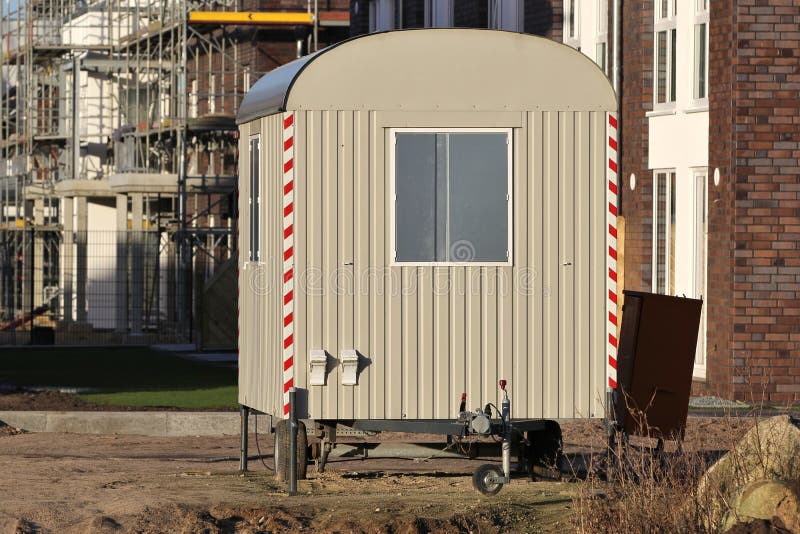 Construction trailer stock photo. Image of facility, boom - 66965796