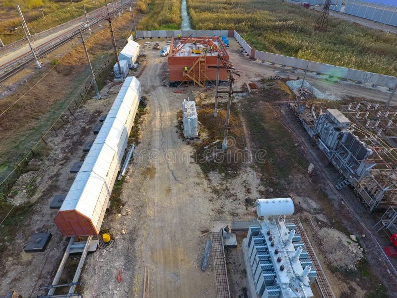 Construction of a Transformer Substation Near the Railway. Editorial ...