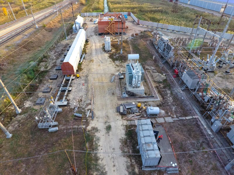 Construction of a Transformer Substation Near the Railway. Editorial ...