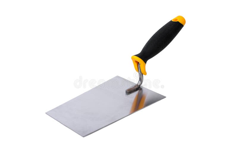 Construction Trowel Isolated on White Background. Stock Photo - Image ...