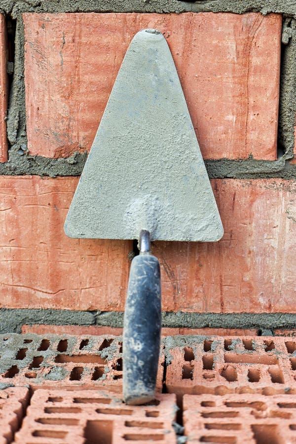 Construction Trowel for Laying Bricks and Blocks. Construction Tool of ...
