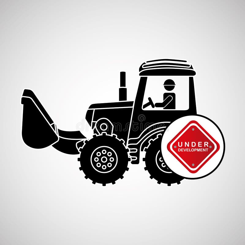 Construction Truck Concept Under Development Design Stock Vector ...