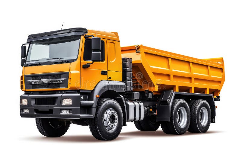 Construction Truck, Dump Truck Isolated on White Background Stock ...