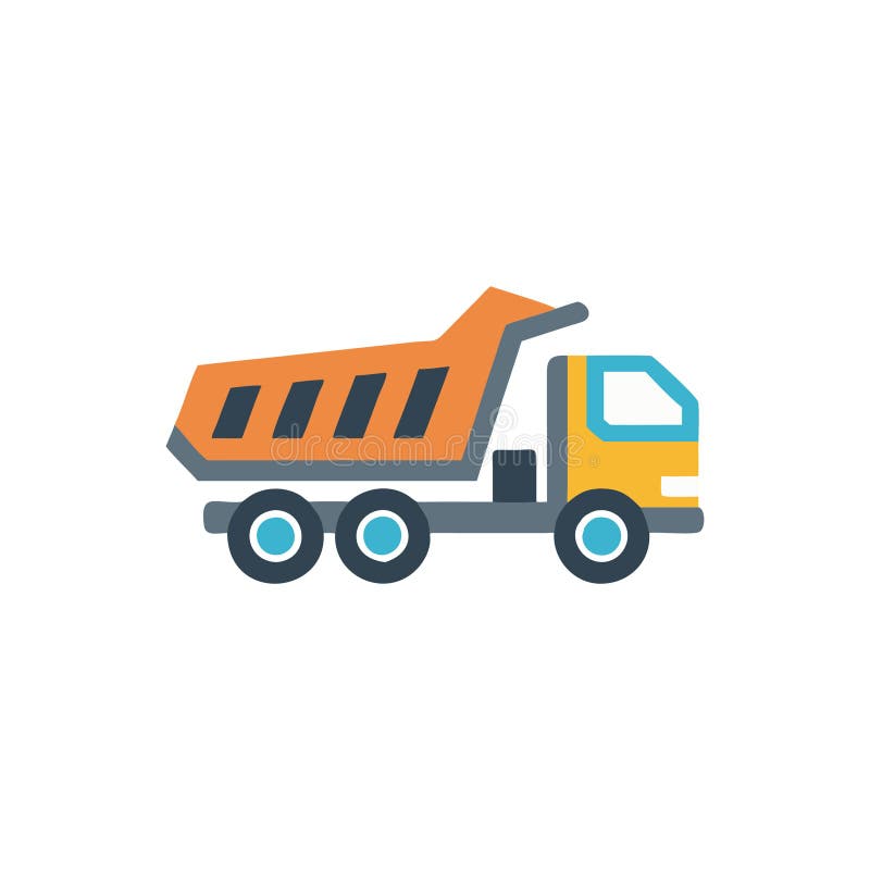 Construction Truck Icon for Site Operations Stock Illustration ...