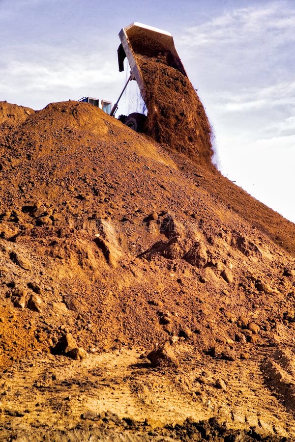 Dumping on a Construction Site Editorial Photography - Image of ...