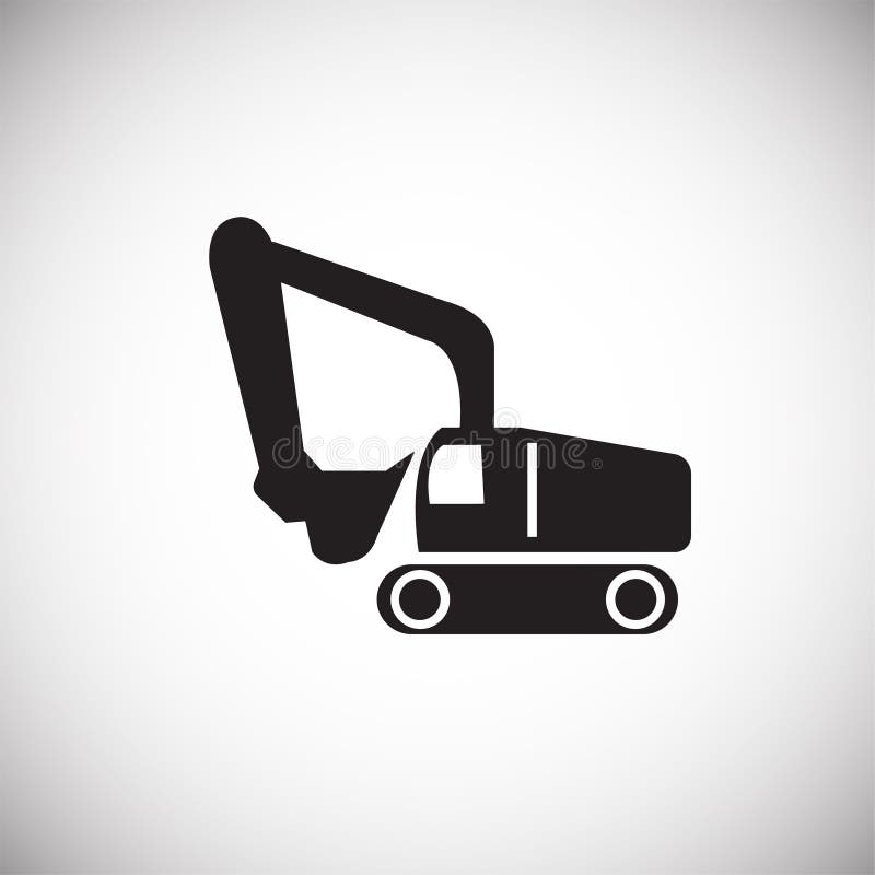 Construction Truck on White Background Stock Vector - Illustration of ...