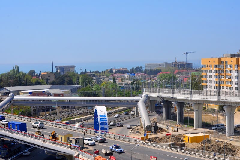 Construction of a Two-tier Road Interchange Editorial Photo - Image of ...