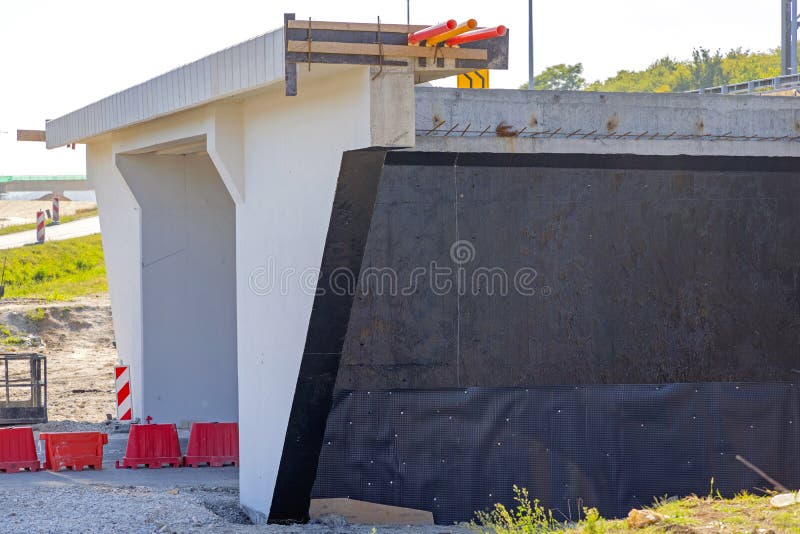 Construction Underpass Bridge Stock Photo - Image of transportation ...