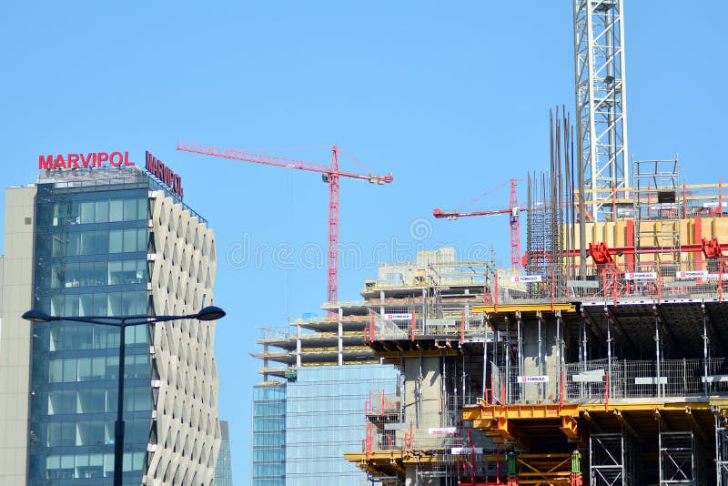 Construction of the Unit Tower Office Building. Editorial Stock Photo ...